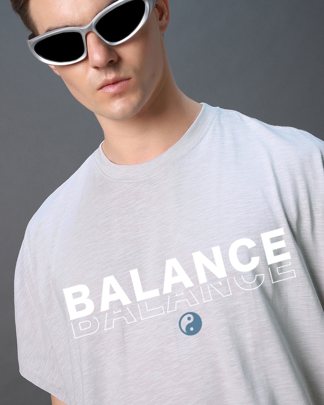 Buy Men's Vapour Blue Balance Graphic Printed Monster Fit Vest Online ...