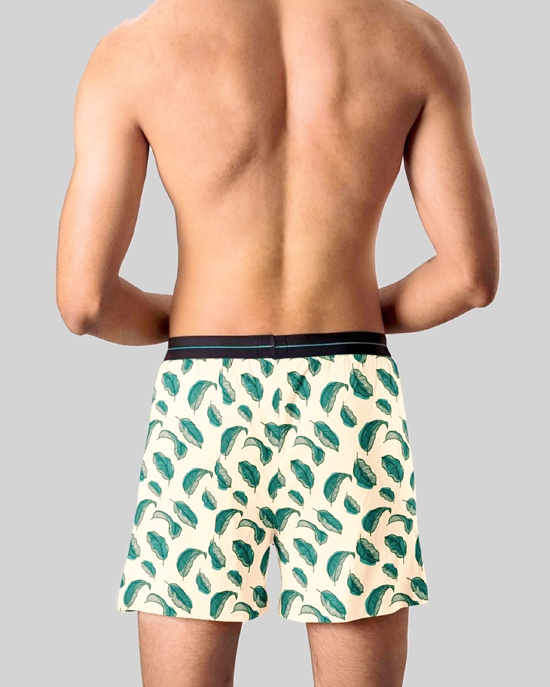 Buy Mens White All Over Leaf Printed Boxers Online In India At Bewakoof