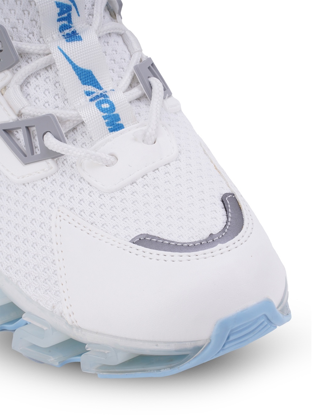 Buy Men's White & Blue Spring Edge Alpha 2 High-Top Sneakers Online in ...