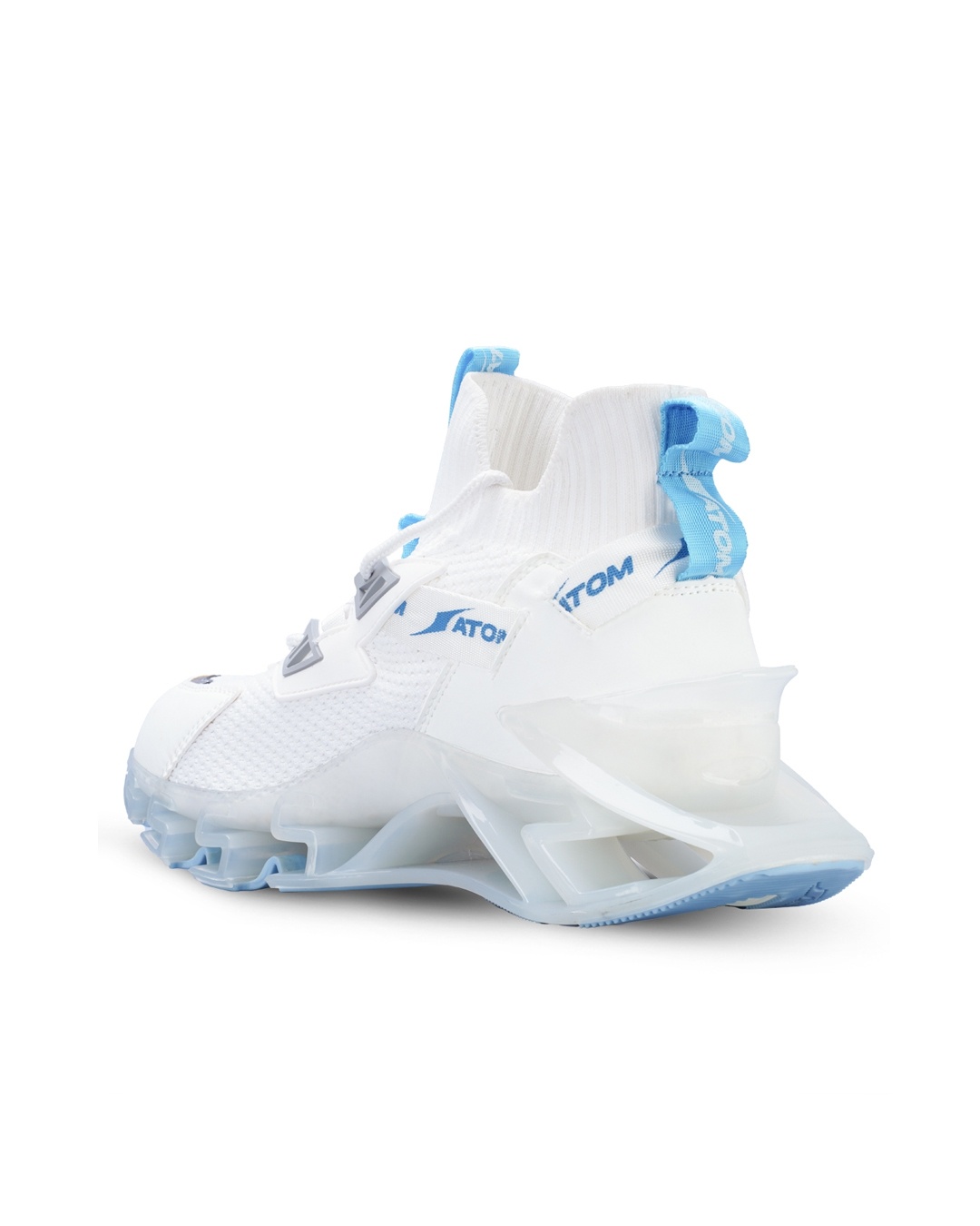 Buy Men's White & Blue Spring Edge Alpha 2 High-Top Sneakers Online in ...