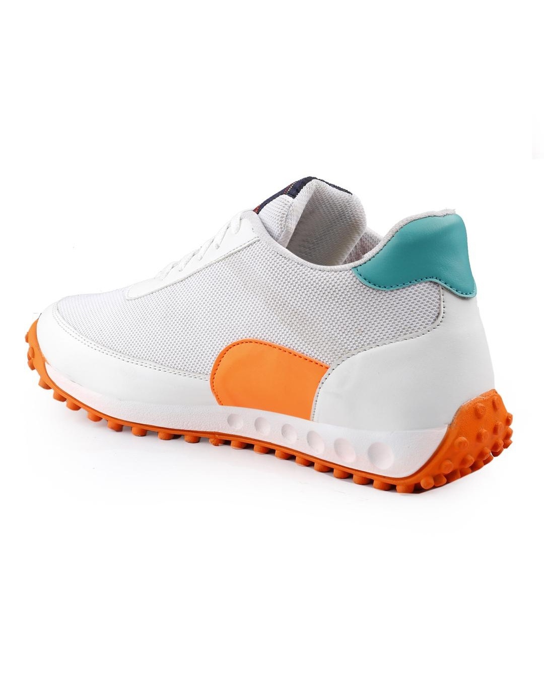 Buy Men's White Color Block Sneakers Online in India at Bewakoof