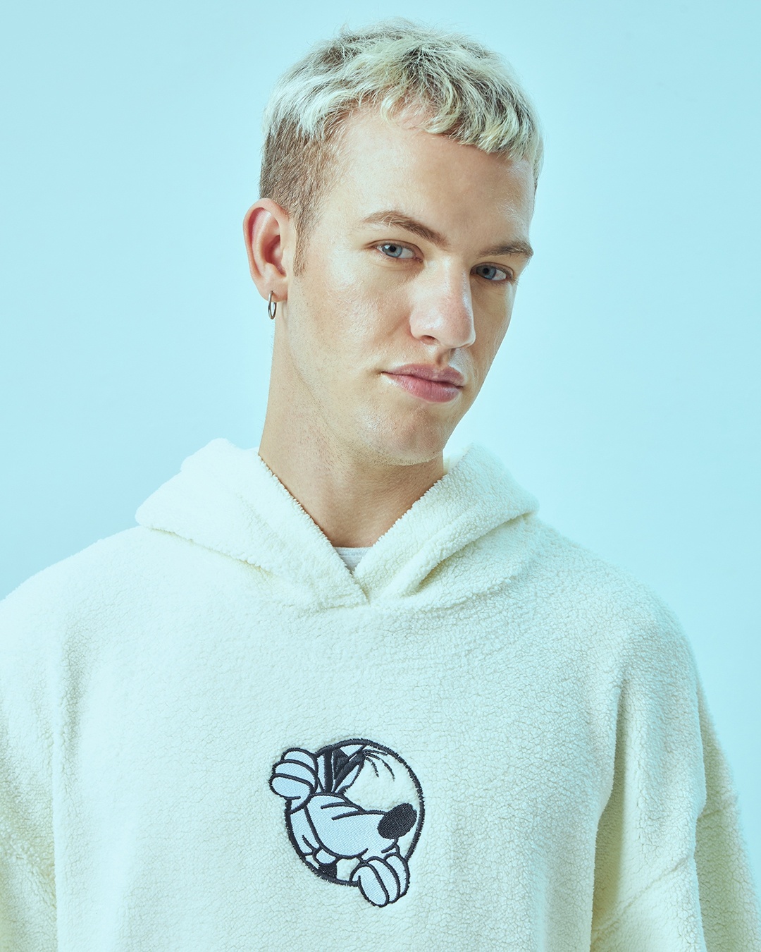 Buy Men's White Goofy Graphic Printed Oversized Hoodies Online at Bewakoof