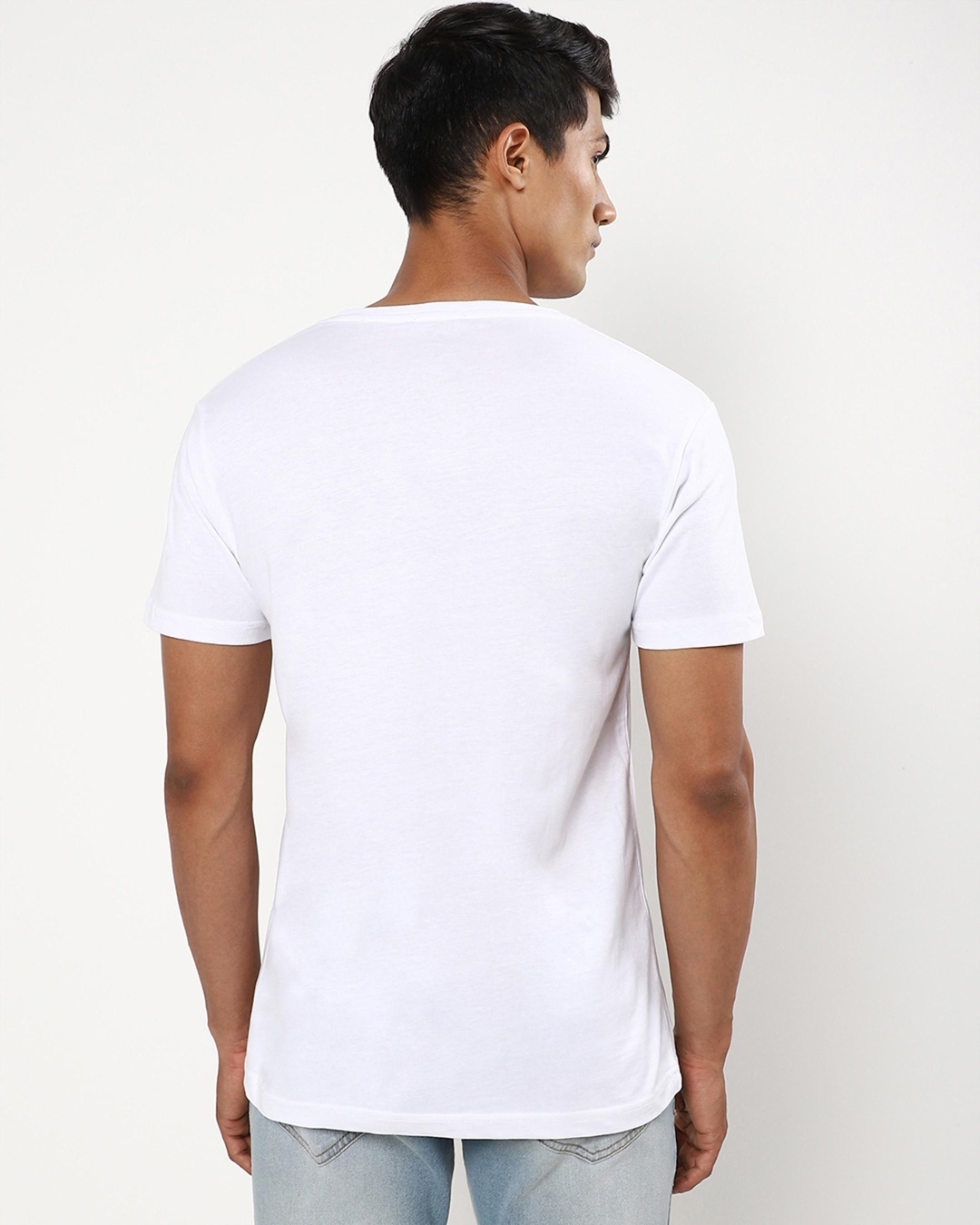 Buy Mens White Apna Bharat Graphic Printed T Shirt For Men White