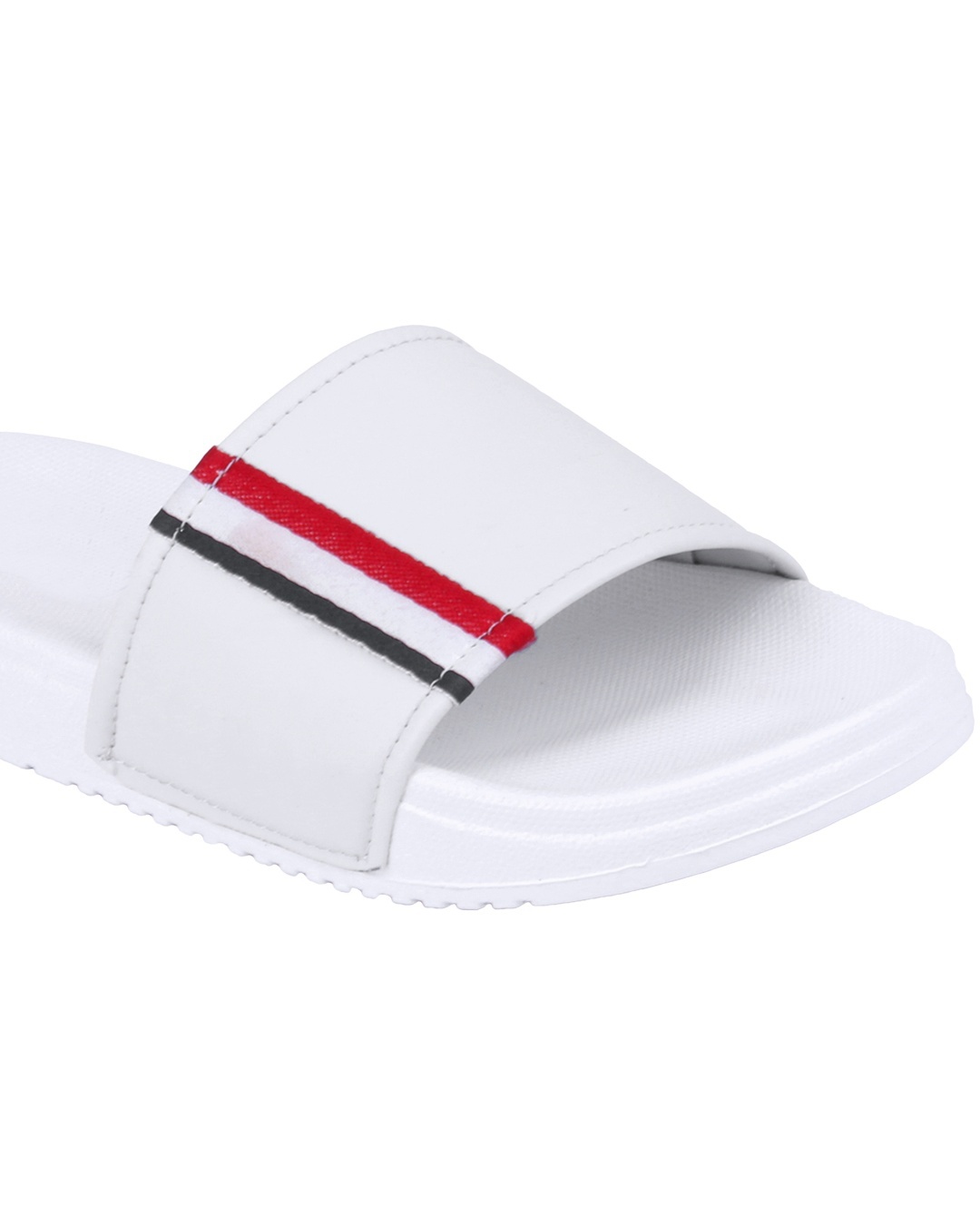 Buy Men's White Slip-On Sliders Online in India at Bewakoof
