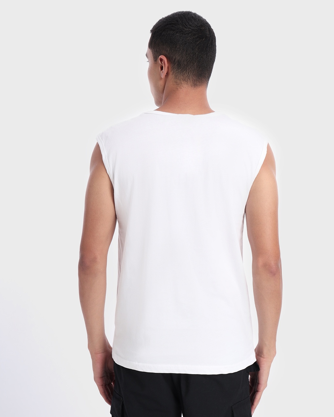 Buy Men's White Oversized Vest for Men white Online at Bewakoof