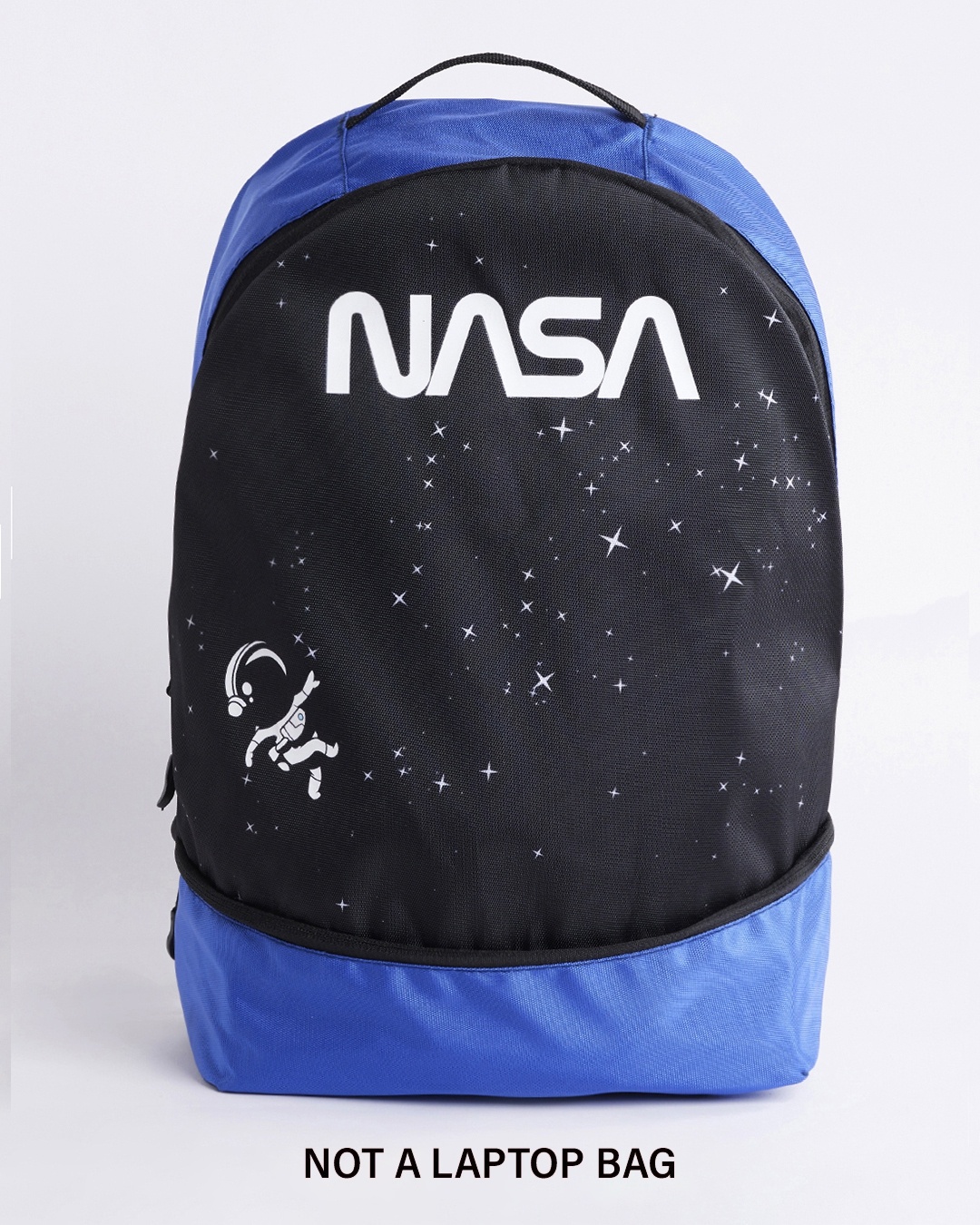 Buy Unisex Blue & Black Nasa Astronaut Graphic Printed Small Backpack ...