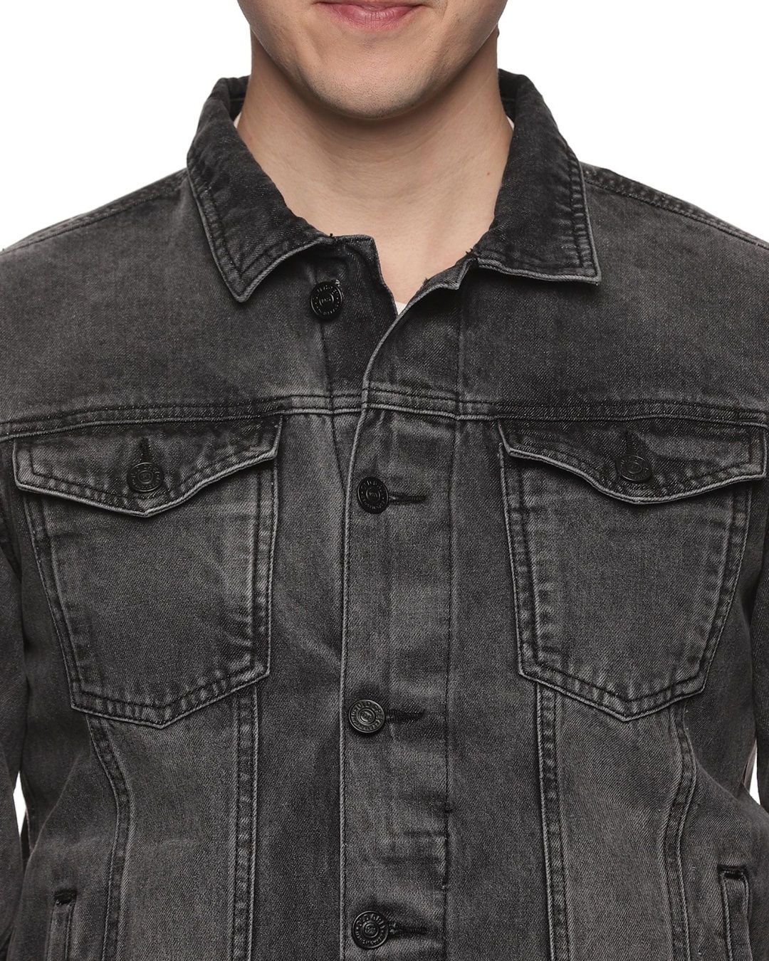 Buy Old Grey Men's Grey Denim Jacket Online at Bewakoof