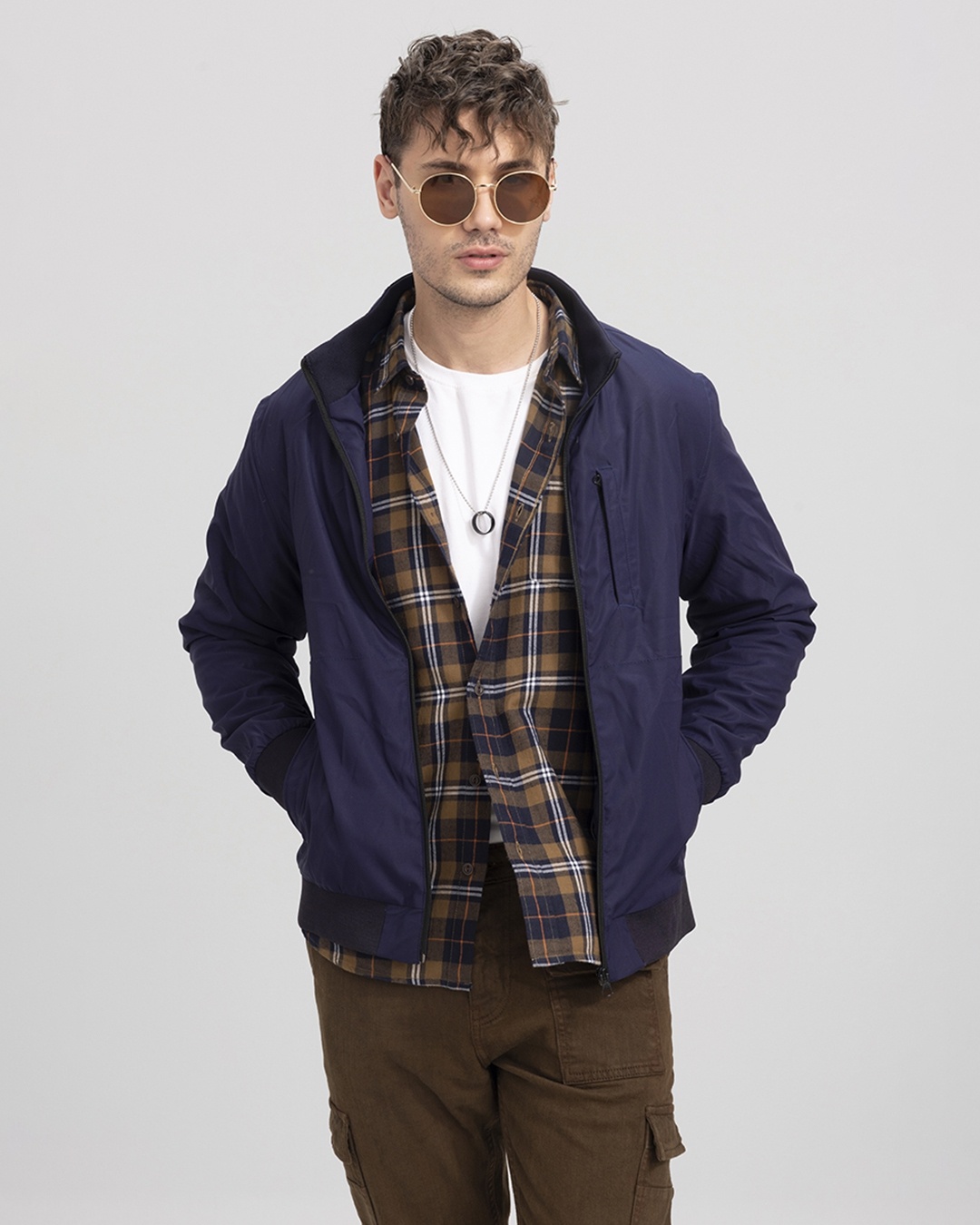 Buy Snitch Men's Blue Slim Fit Jacket for Men Blue Online at Bewakoof