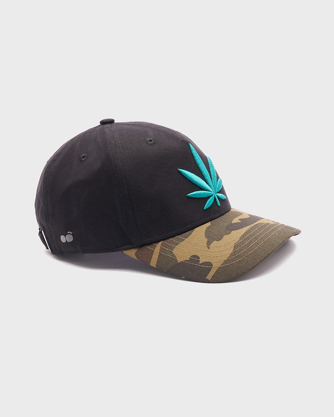 Buy Unisex Black Camo Melting Leaf Embroidered Baseball Cap Online in ...
