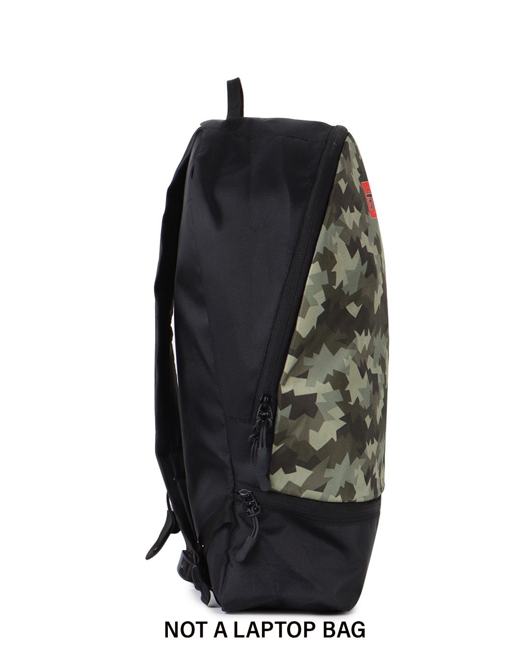 Buy Unisex Black Junglee Camo Small Backpack Online in India at Bewakoof