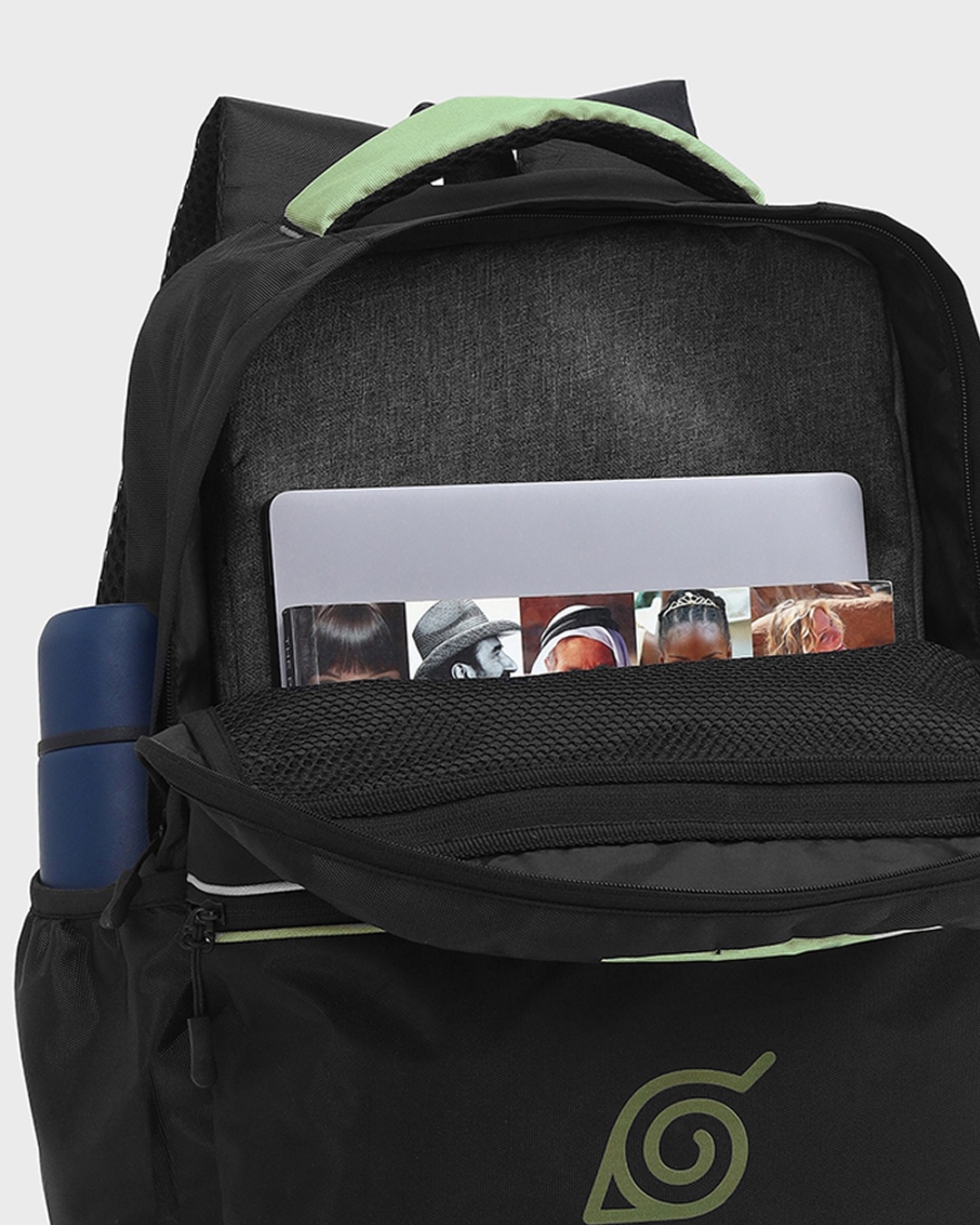 Buy Unisex Black Kakashi Printed Backpack Online in India at Bewakoof