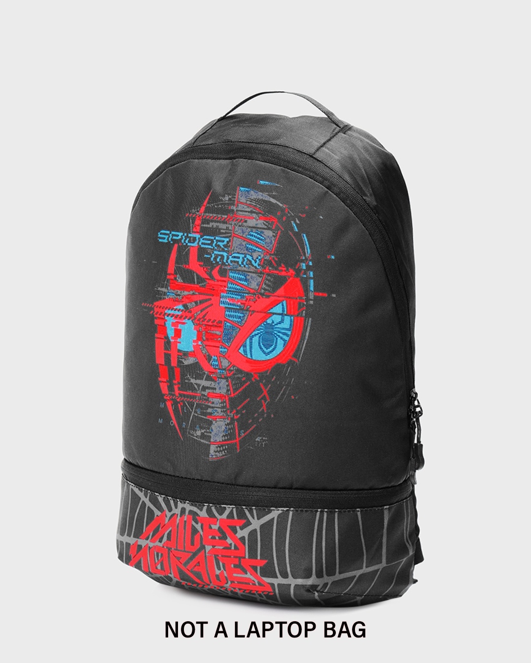 Buy Unisex Black Miles Morales Printed Small Backpack Online in India ...