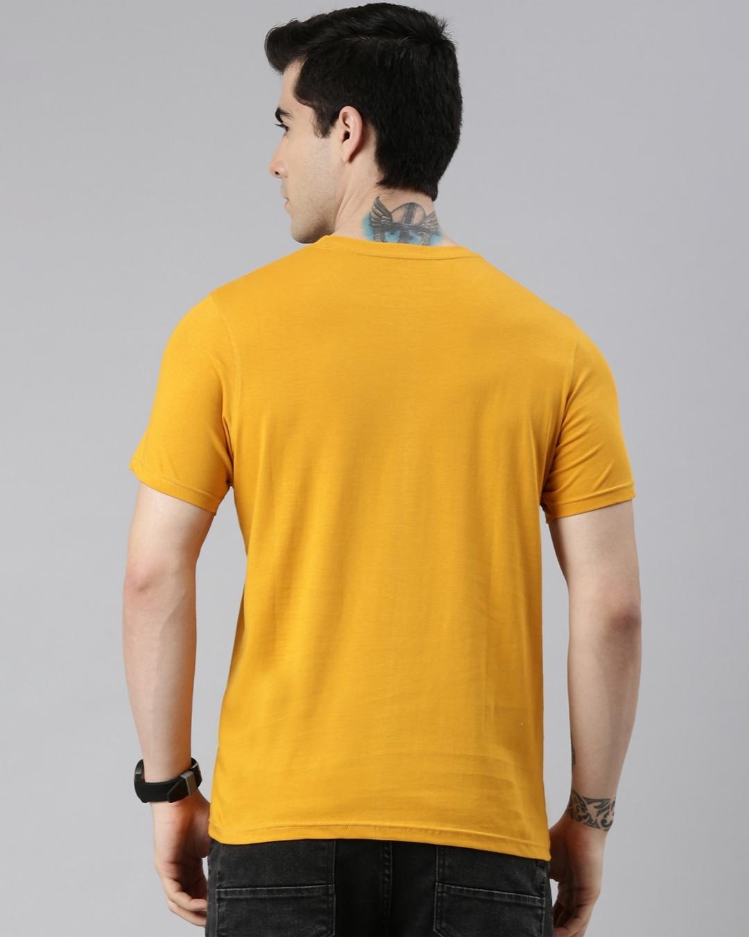 Buy Unisex Yellow One Piece - Luffytaro Graphic Printed Anime T-shirt ...