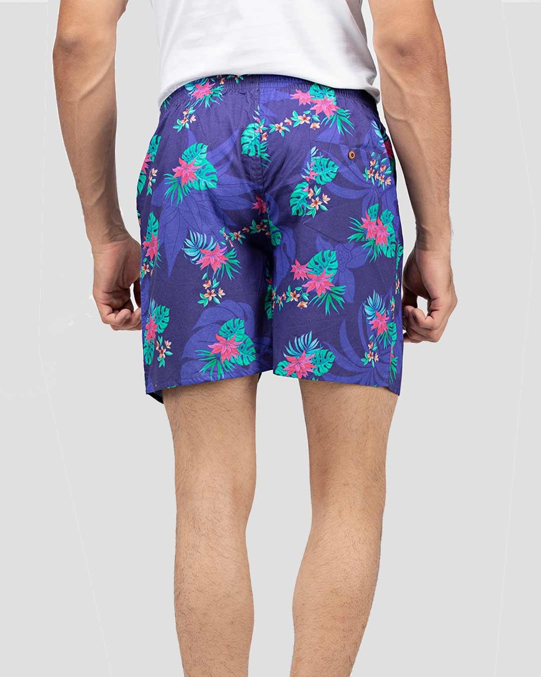 Buy Whatsdown Purple Tropical Boxers Online in India at Bewakoof