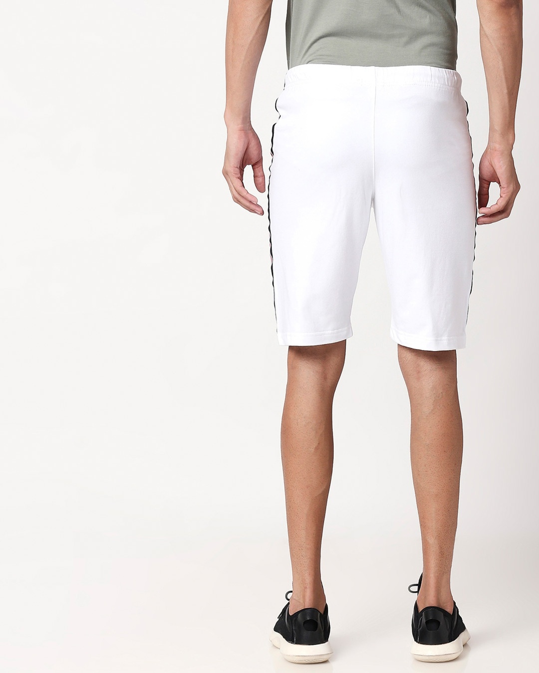 Buy White Men's Side Panel Shorts for Men white Online at Bewakoof