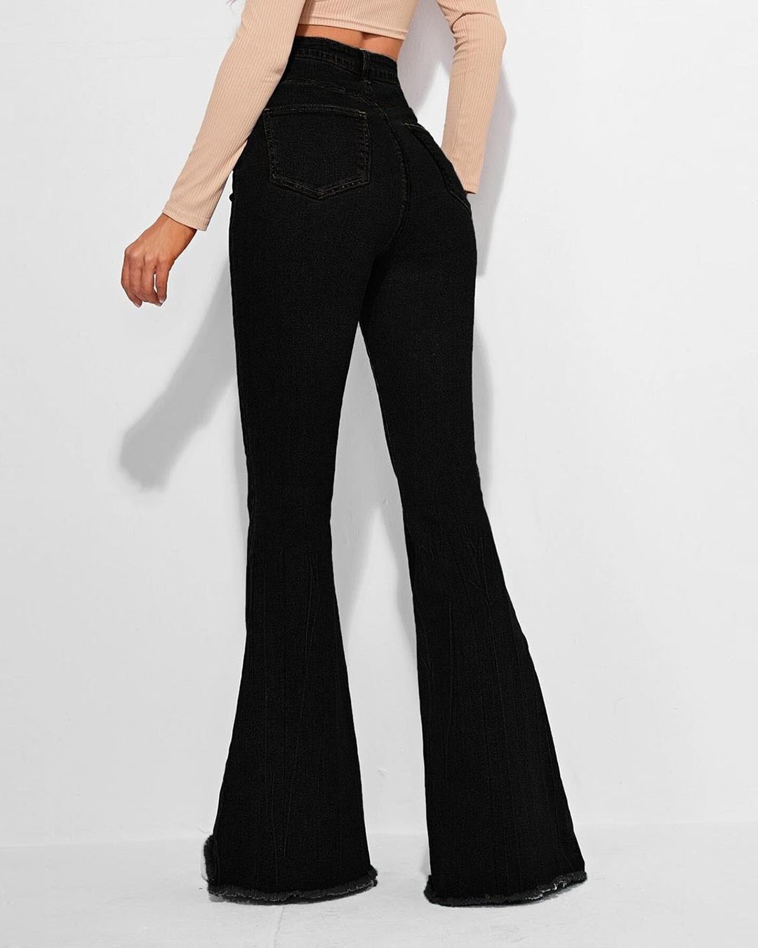 Buy Women's Black Bootcut Jeans Online at Bewakoof