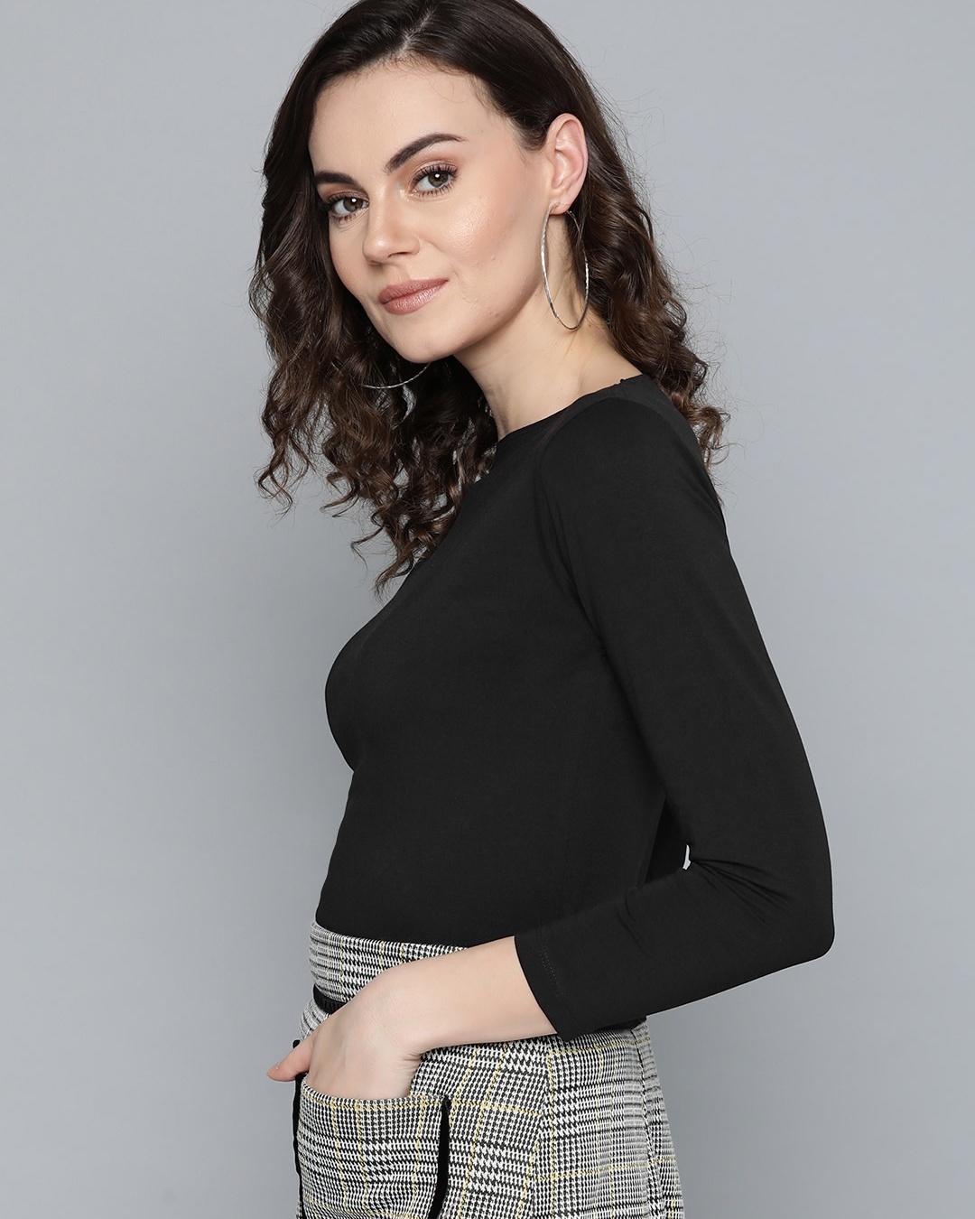 Buy Women's Black Casual Top for Women Black Online at Bewakoof