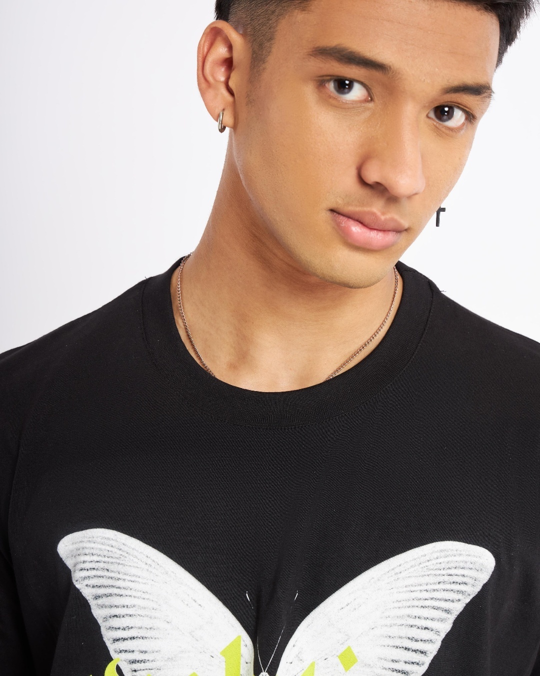 Buy Men's Black Evolution Graphic Printed Oversized T-shirt for Men ...