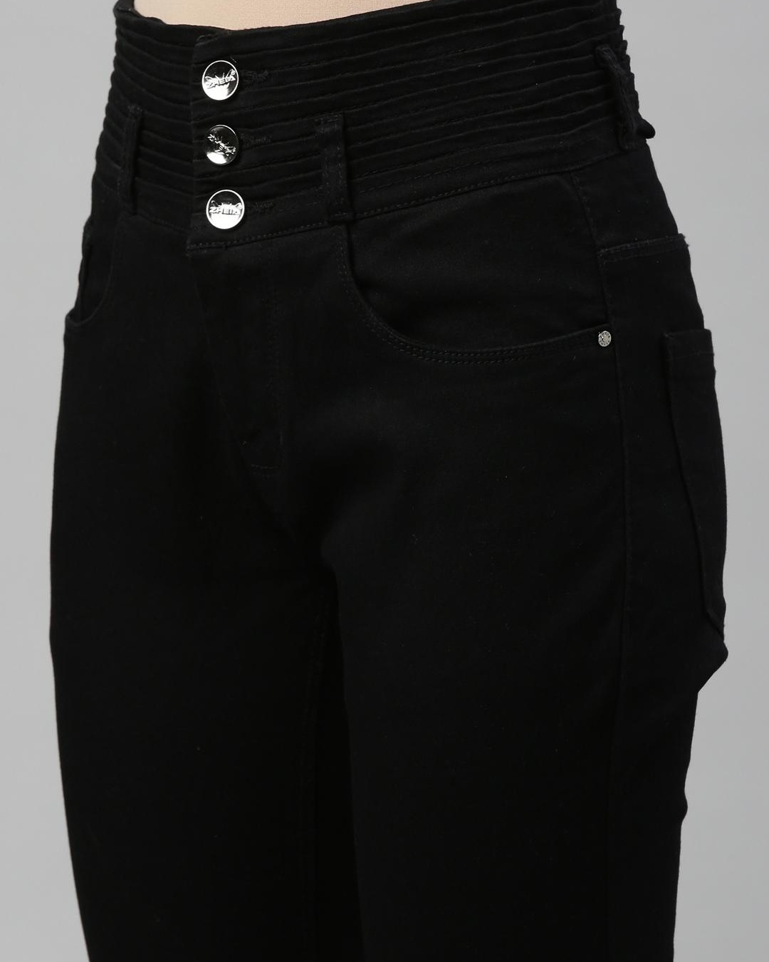 Buy Womens Black Skinny Fit Jeans For Women Black Online At Bewakoof