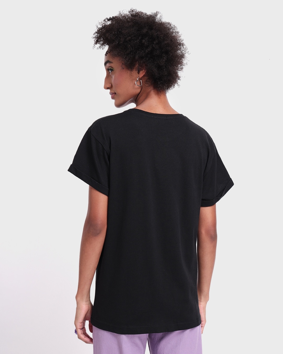 Buy Women's Black Worst Enemies Boyfriend T-shirt for Women black ...