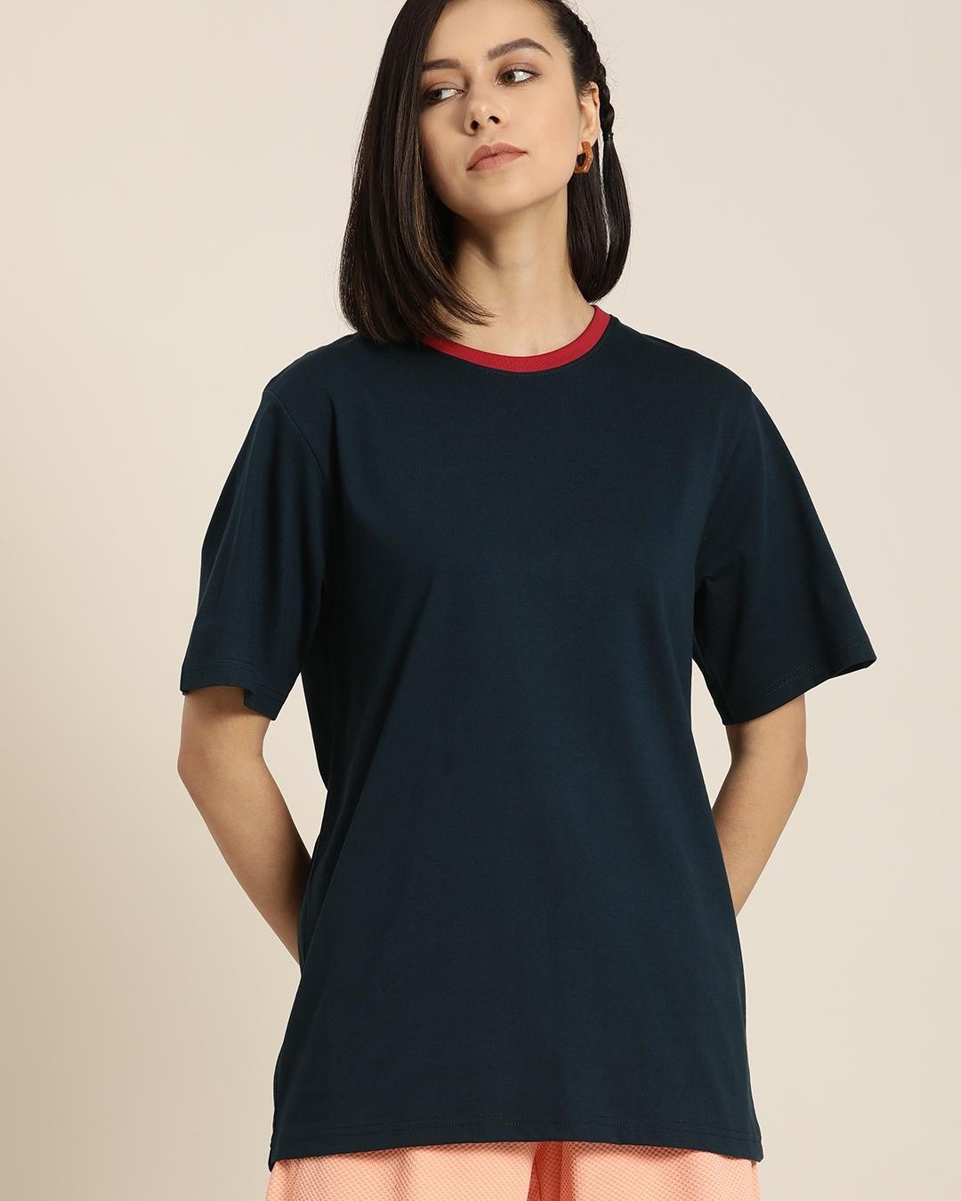 Buy Women's Blue Graphic Printed Oversized T-shirt for Women Blue ...