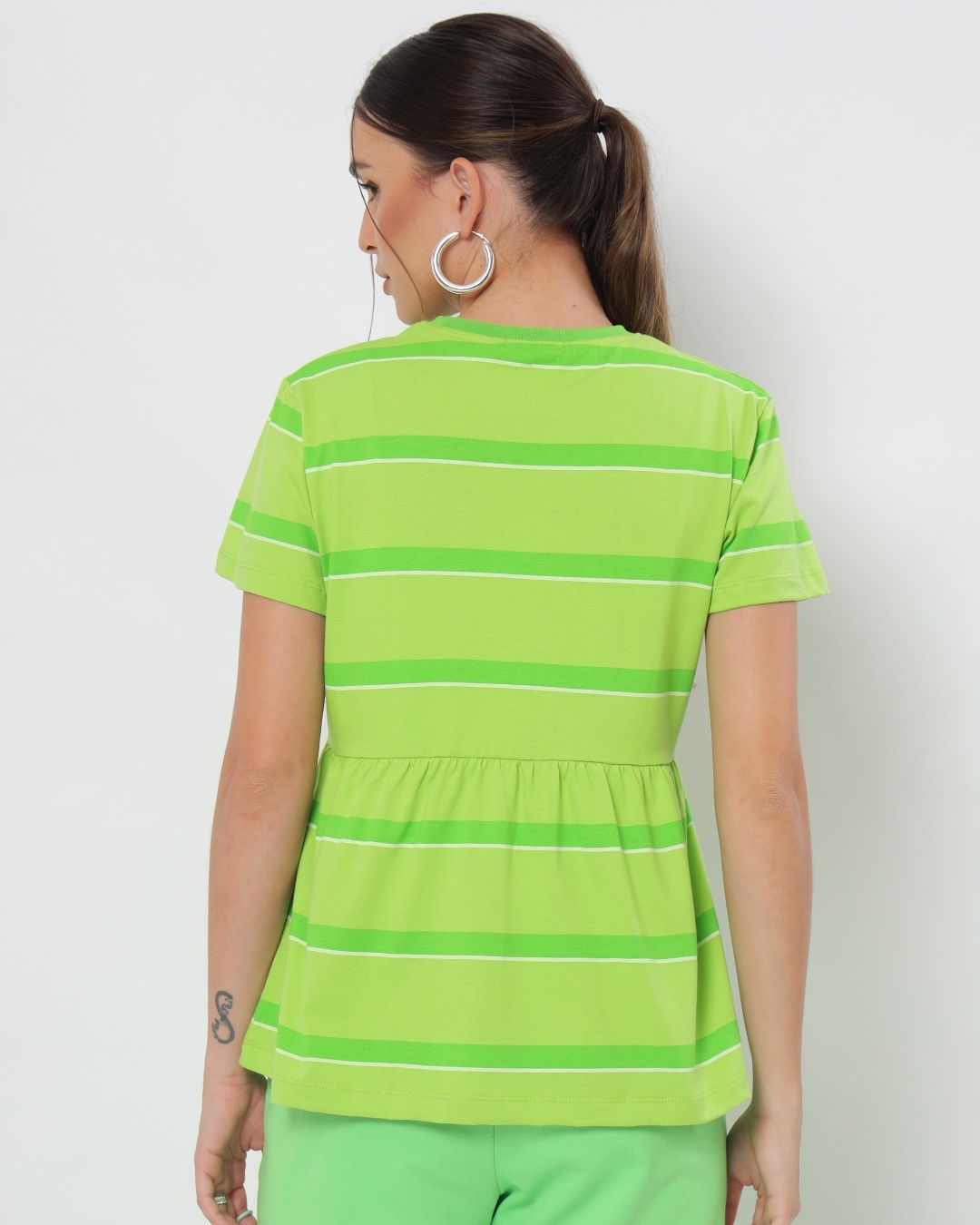 Buy Women's Chilled Out Green Striped Top for Women green Online at ...