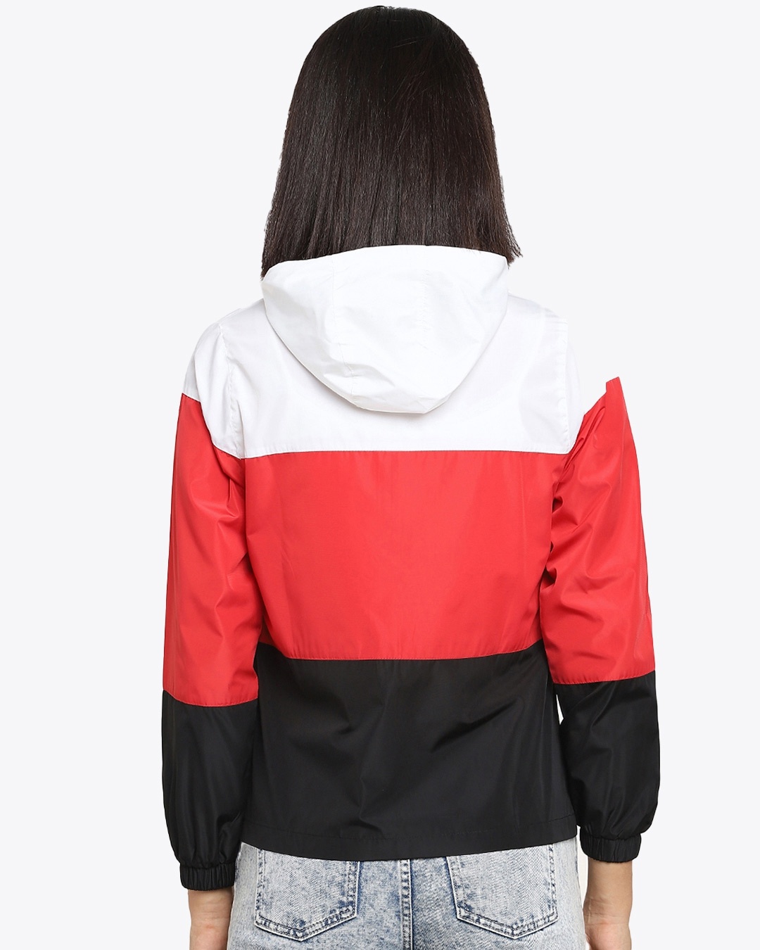 Buy Women's Multicolor Color Block Windcheater jacket Online at Bewakoof