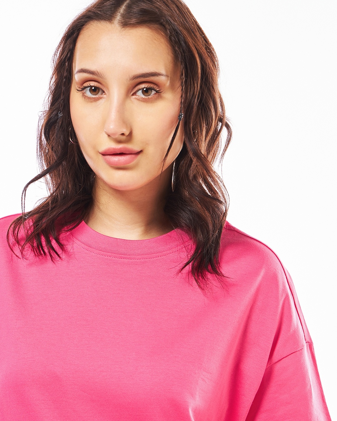 Buy Women's Fandango Pink Oversized T-shirt Online at Bewakoof
