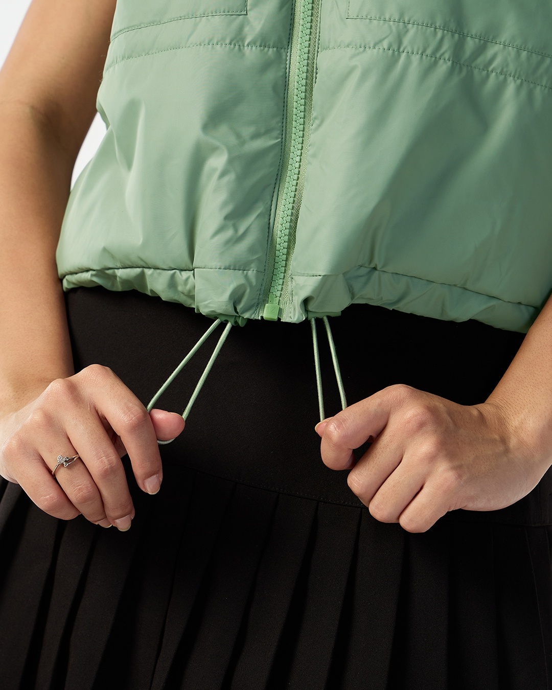 Buy Women's Green Oversized Gilet Jacket Online at Bewakoof