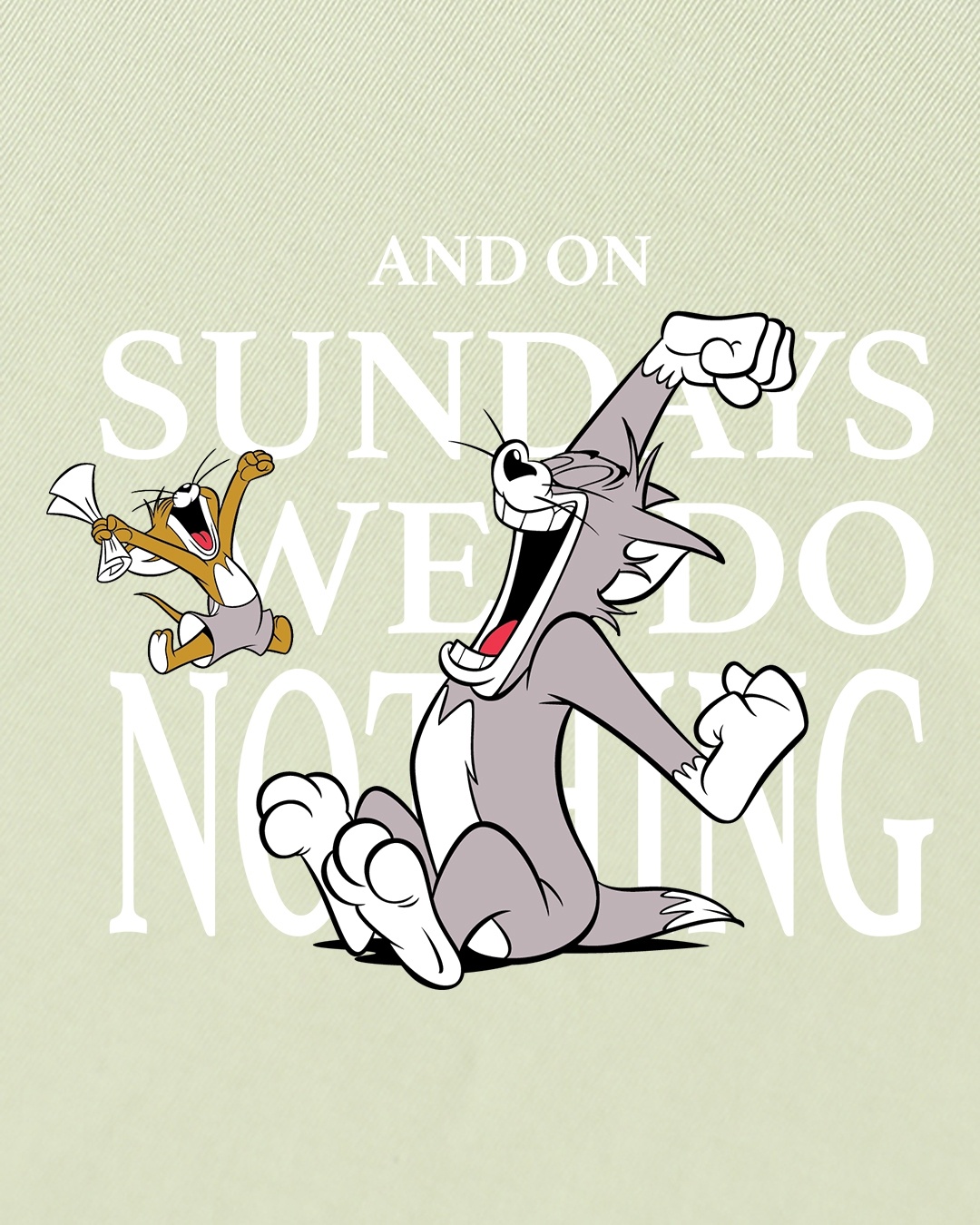 Buy Women's Green Sundays We Do Nothing Graphic Printed Boyfriend T ...