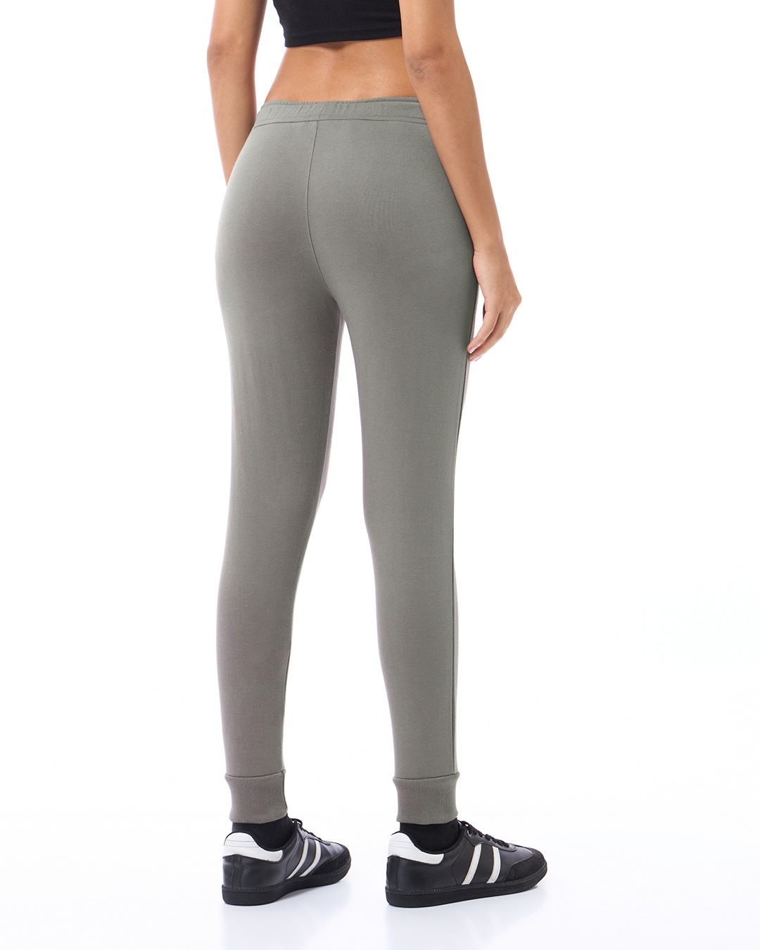 Buy Women's Grey Slim Fit Joggers Online at Bewakoof
