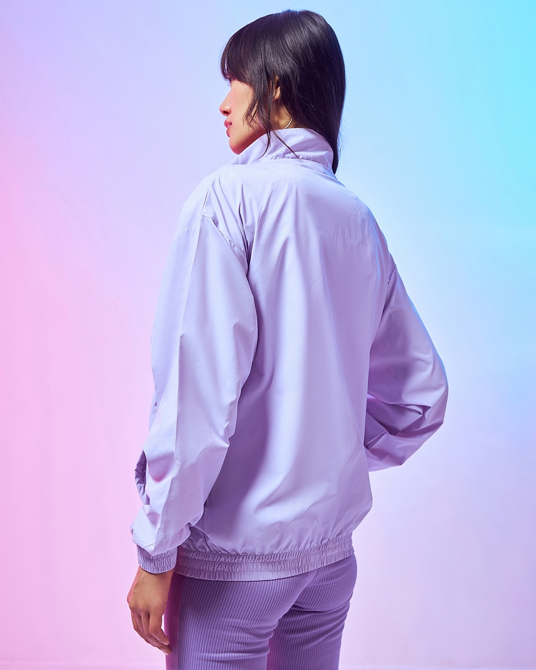Buy Women's Lilac Oversized Jacket Online at Bewakoof