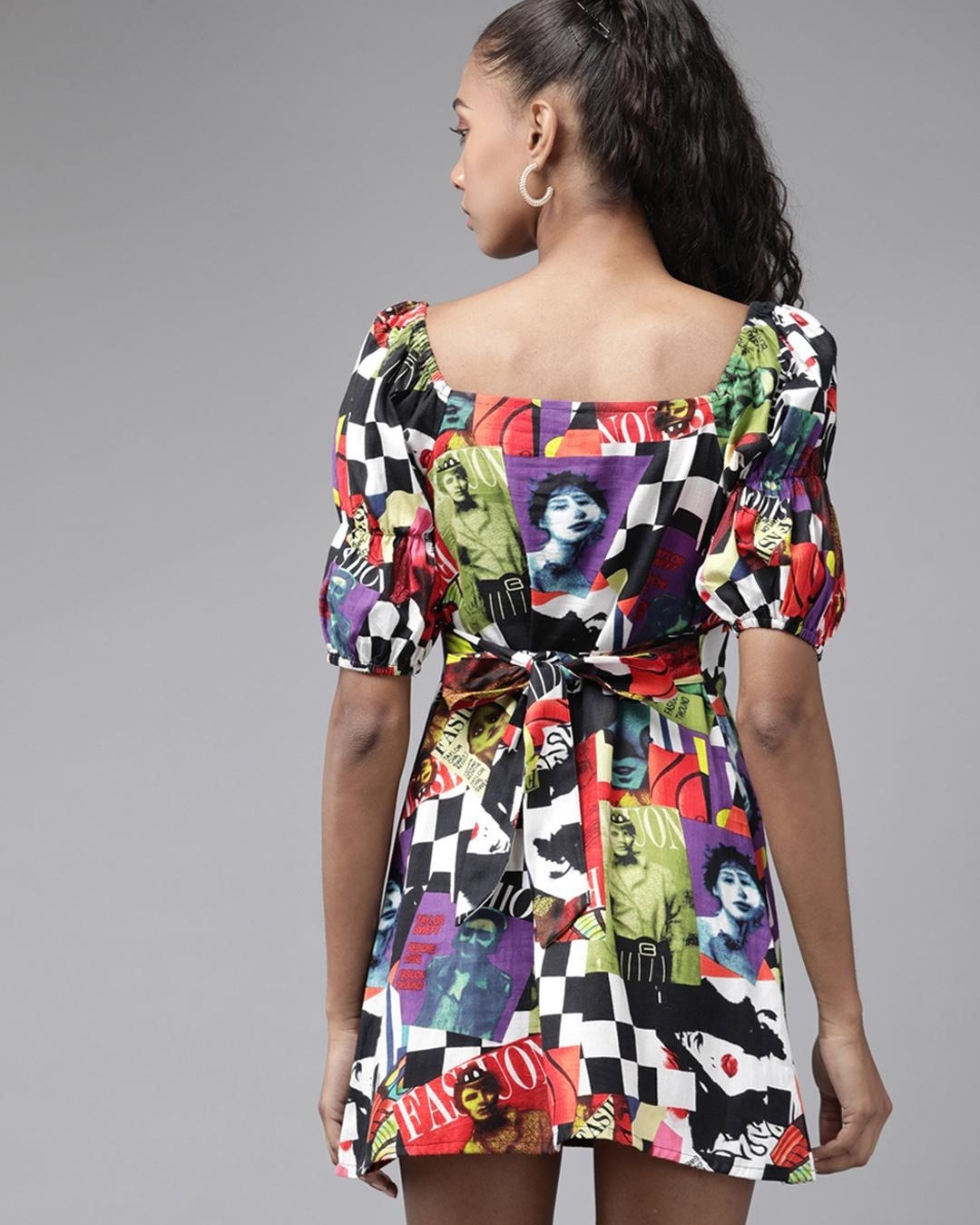 Buy Women's Multicolor All Over Printed Dress Online at Bewakoof