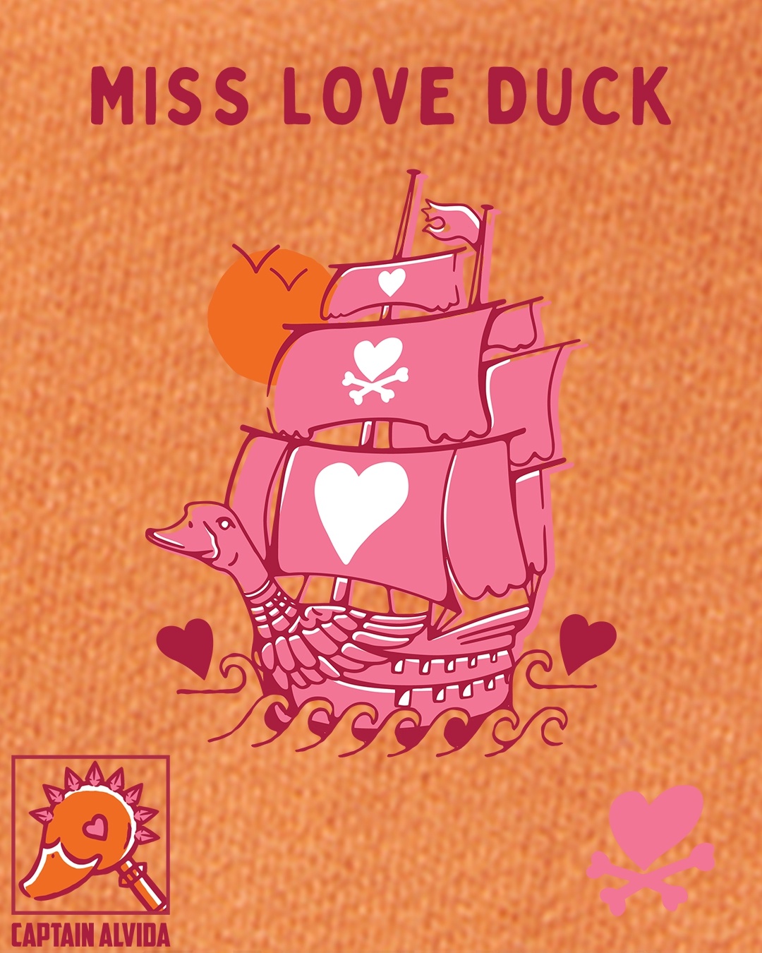 Buy Women's Orange Captain Alvida Graphic Printed Oversized T-shirt ...