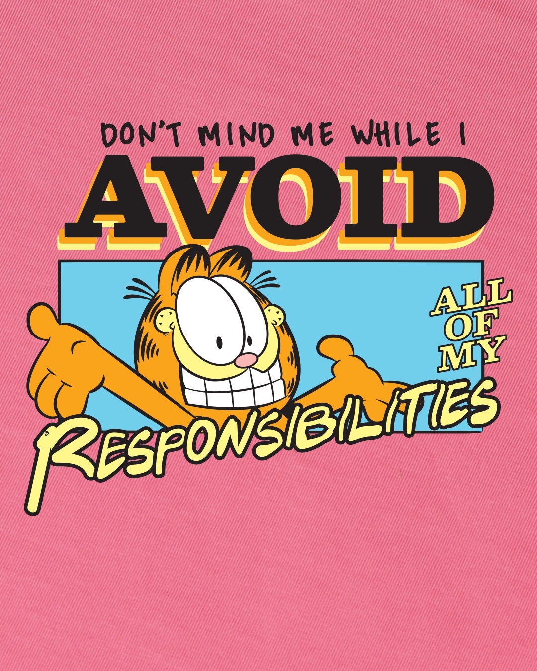 Buy Women's Pink Avoiding Responsibilities Graphic Printed T-shirt ...