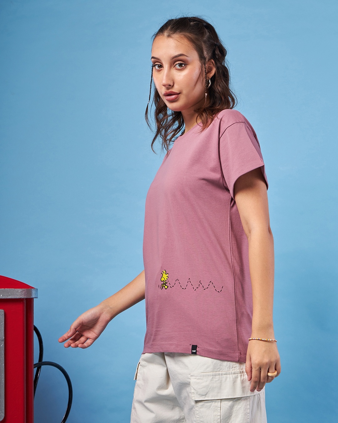 Buy Women's Purple Dumb Day Graphic Printed Boyfriend T-shirt Online at ...