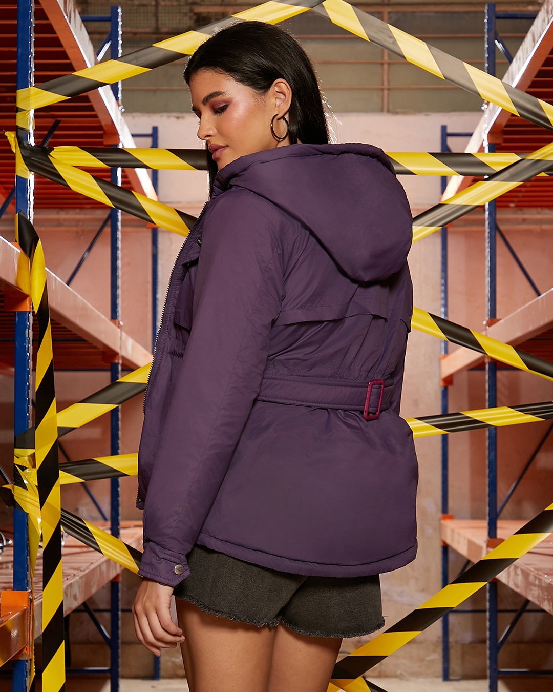 Buy Women's Purple Puffer Jacket Online at Bewakoof