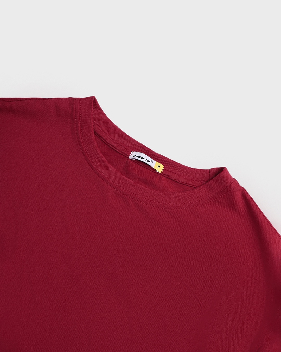 Buy Women's Red Happy State Typography Oversized T-shirt Online at Bewakoof