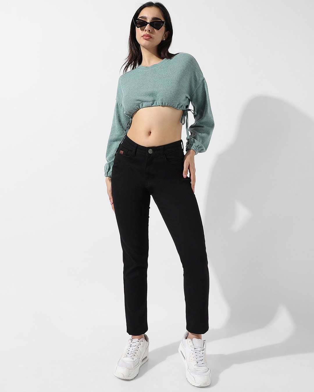 Buy Women's Sage Green Short Top Online at Bewakoof