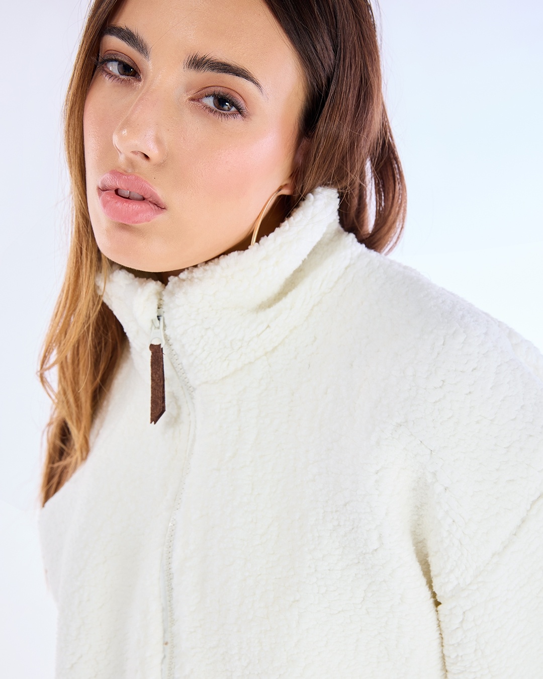Buy Women's White Dramatic Typography Super Loose Fit Jacket Online at ...