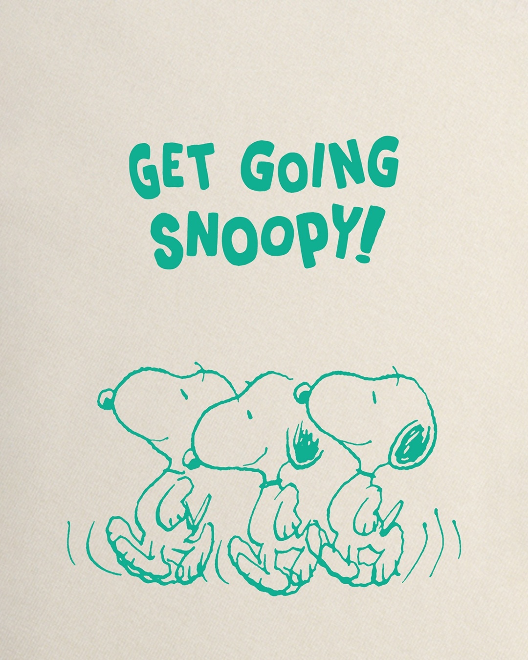 Buy Women's White Get going Snoopy Graphic Printed Oversized T-shirt ...