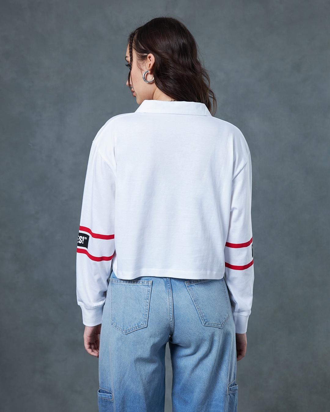 Buy Women's White Looney Tunes Graphic Printed Oversized Polo Short Top ...