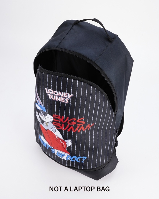 Buy Unisex Black Bad Bunny Bugs Graphic Printed Small Backpacks Online ...