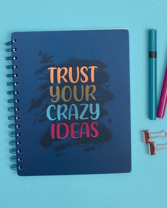 Buy crazy ideas Spiral Notebook Unisex Online India @ Bewakoof.com