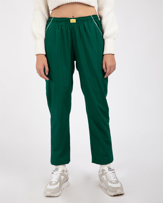 Buy Dark Forest Green Plain Pyjama For Women Online India @ Bewakoof.com