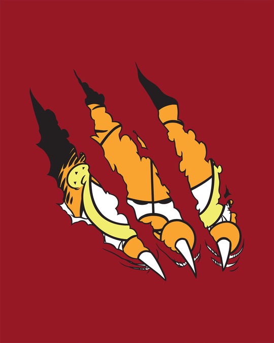 Buy Devil Smirk (GL) Bold Red Printed Full Sleeve T-Shirt For Men ...