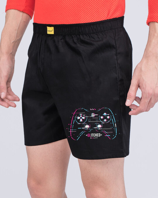 Buy Gamer Glitched Printed Boxer For Men Online India @ Bewakoof.com