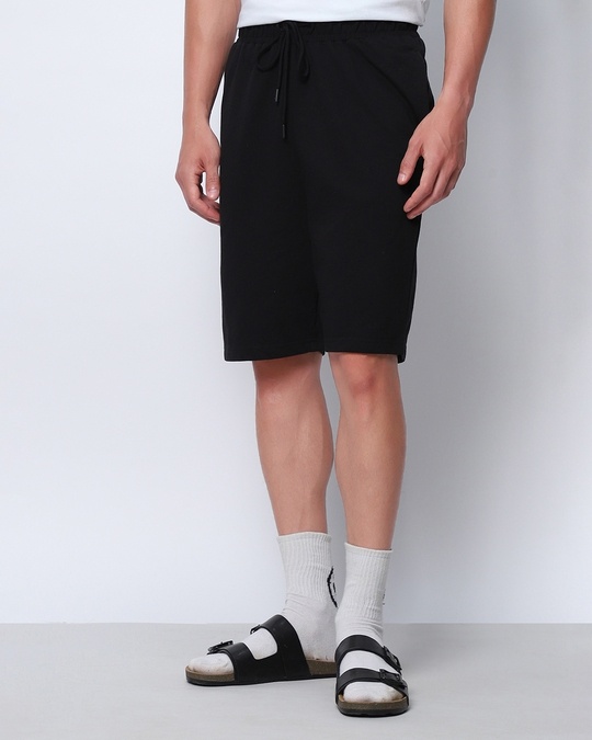 Buy Men's Black Oversized Shorts for Men Online at Bewakoof