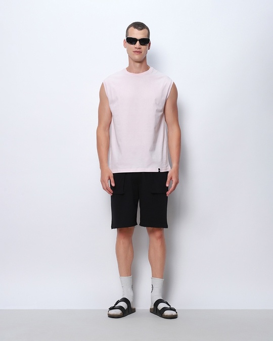 Buy Men's Black Oversized Shorts Online at Bewakoof