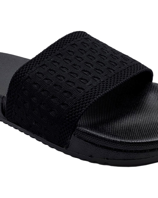 Buy Men's Black Sliders Online in India at Bewakoof